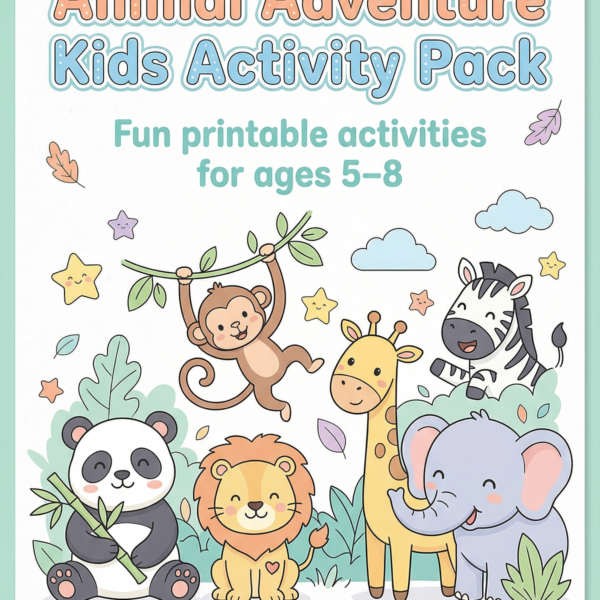 Jungle Animal Adventure Activity Pack (Printable) - Little Things & More